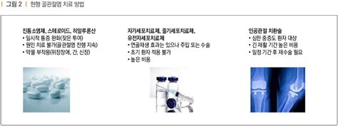 골관절염 치료제 시장의 기대주 기술과혁신 웹진