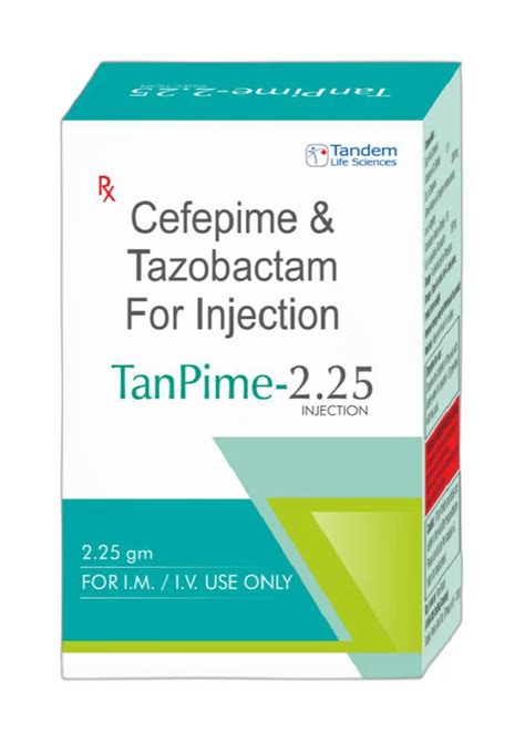 Tanprime 2 25 Cefepime Tazobactam Injection 2 25gm At Rs 650 Vial In Hyderabad