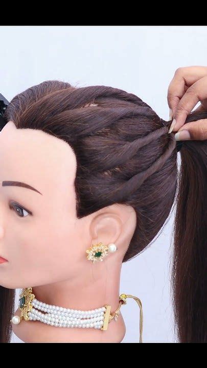 Easy Donut Bun Hairstyle Stylish Hairstyle Hairstyletutorial Shorts