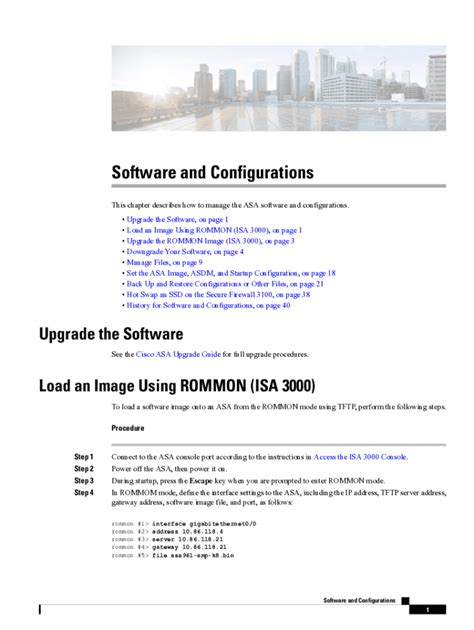 Fillable Online Using The Rommon To Load New Image On Cisco Asa Fax Email Print Pdffiller