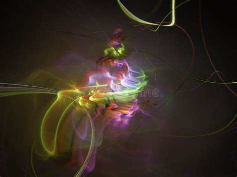 Fractal Abstract Background Vibrant Energy Shape Dynamic Decoration