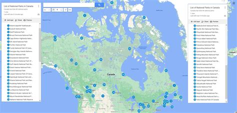Us Canada National Parks Map Canada All National Parks Location On A