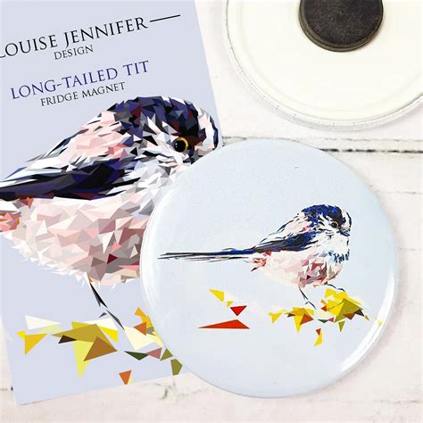 Long Tailed Tit Magnet Louise Jennifer Design