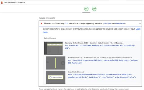 🐛 Bug Report Accessibility Devtools Plugin Lighthouse Report · Issue 19339 · Backstage