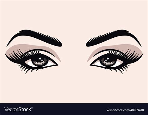 Hand Drawn Woman S Female Sexy Eyes Royalty Free Vector