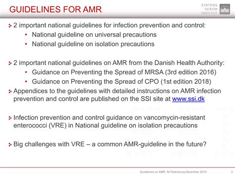 Guidelines On Amr Pathogens Ppt