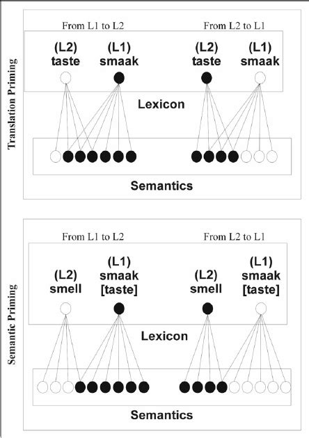Model To Explain Less Semantic And Translation Priming From L2 On L1 Download Scientific