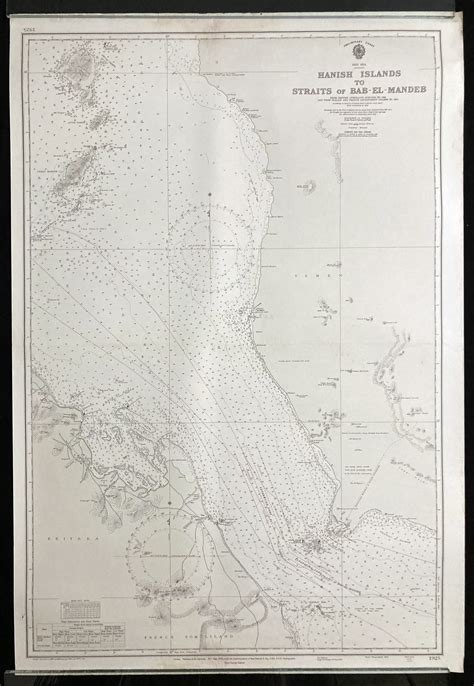 Nautical Chart Hanish Islands Straits Of Bab El Mandeb Red Sea