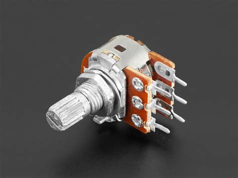 Panel Mount 10k Dual Linear Potentiometer [10k Dual Linear] Id 3392 Adafruit Industries