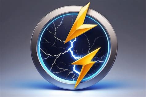 premium photo lightning icon