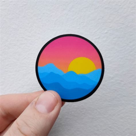 Small Pansexual Sticker Etsy