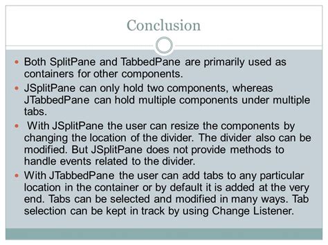 Jsplitpane And Jtabbedpane Ppt Download