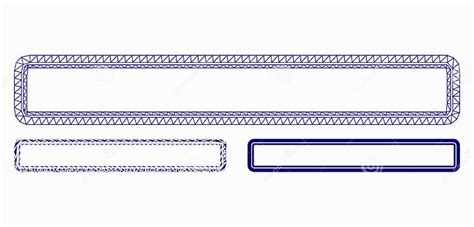 Double Rounded Rectangle Frame Vector Mesh 2d Model And Triangle Mosaic Icon Stock Vector