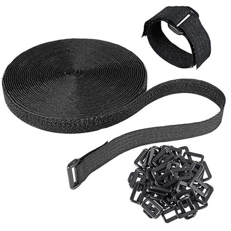ZUMIE M Velcro Strap With Buckles Adjustable Hook And Loop Cable Straps Arbitrarily Cut