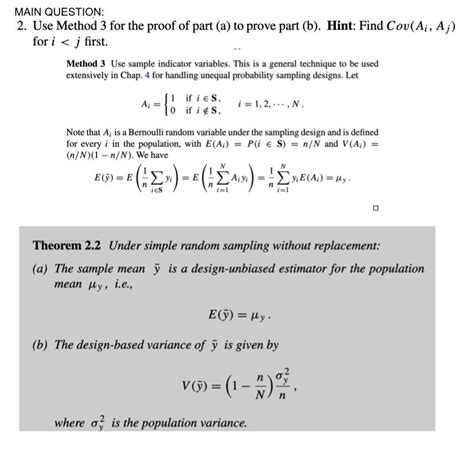 Solved Main Questionnuse Method 3 For The Proof Of Part