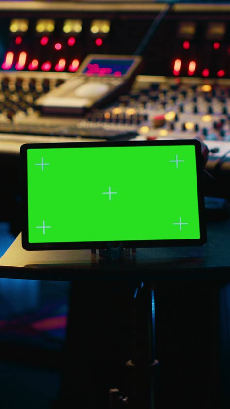 Vertical Sound Designer Processing And Recording Tracks In Control Room