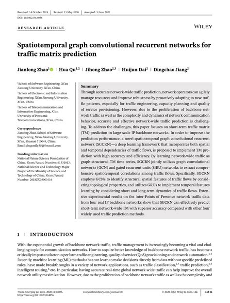 Spatiotemporal Graph Convolutional Recurrent Networks For Traffic