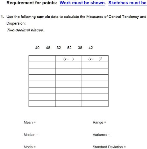 2 Write The Formulas For The Mean For A Sample And For A Population