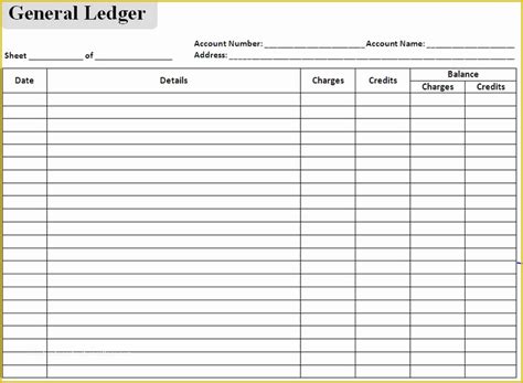Trust Account Ledger Template Excel