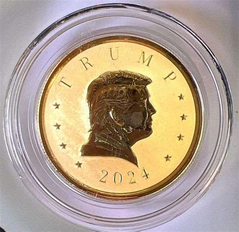 2024 Donald Trump 1 Oz 9999 Fine Gold Coin Matthew Bullock Auctioneers