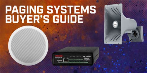 Paging Systems Buyers Guide Ip Phone Warehouse