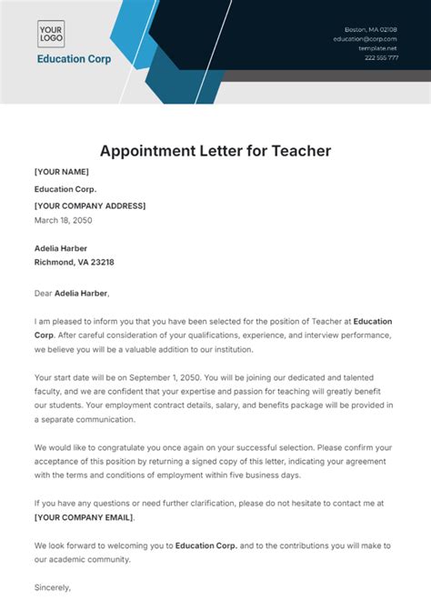 Free Sars Representative Appointment Letter Template To Edit Online