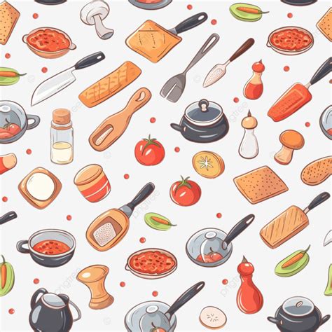 요리 과정 수업 원활한 패턴 요리 강의 수업 Png 일러스트 및 이미지 에 대한 무료 다운로드 Pngtree