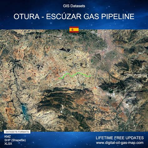 GIS Datasets of Otura Escúzar Gas Pipeline Pipeline Route Regulation and Measurement