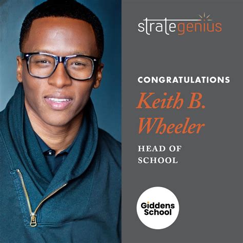 Congratulations To Keith Wheeler Ii On Being Named The Head Of School At Giddens School In