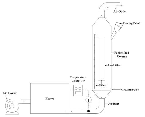 Schematic Diagram Of Packed Bed Drying Apparatus Download Scientific