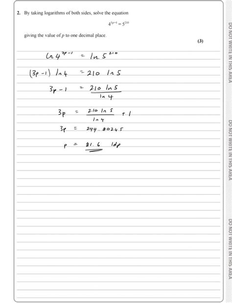 Solving An Ln Equation In Two Variables Lucoxcl