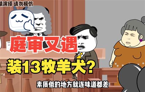 庭审又遇装13牧羊犬？ 暴走三金 暴走三金 哔哩哔哩视频