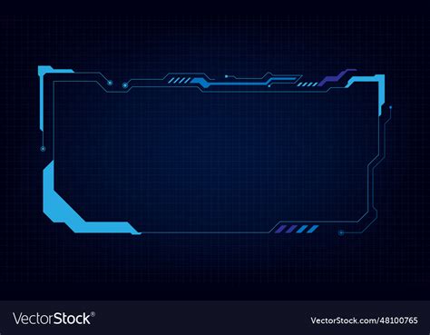 Abstract Hud Ui Gui Future Futuristic Screen Vector Image