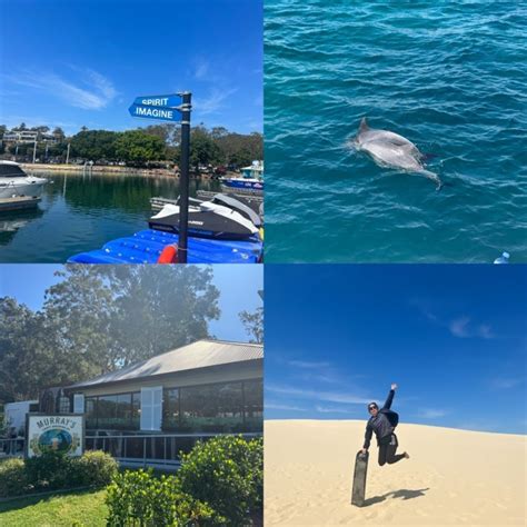 호주 시드니 여행 Day6 포트스테판 사막 모래썰매 돌핀크루즈 투어 Murrays 와이너리와인 시음and구매