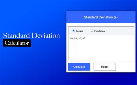 Standard Deviation Calculator Extension Opera Add Ons