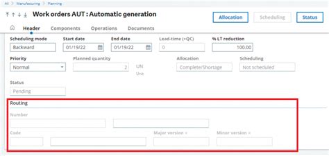 How To Create Work Order Without Routing In Sage X3 Sage X3 Tips