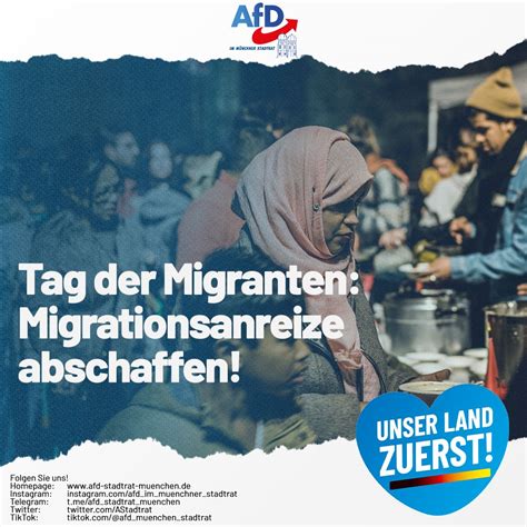 Tag Der Migranten Migrationsanreize Abschaffen Afd Oberbayern