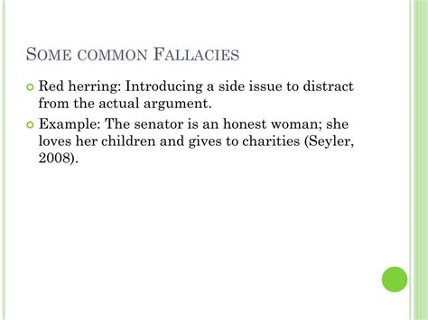 Ppt Fallacies Of Argument Powerpoint Presentation Free Download Id 4540479