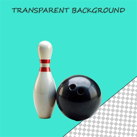 Premium Psd View Of Bowling Pins And Ball