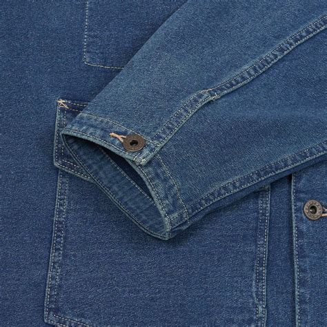 Double Rl Chore Jacket Indigo Jersey Deecee Style
