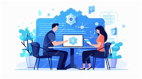 Hacker Attempting Computer Hack While Woman Works Cybersecurity Concept