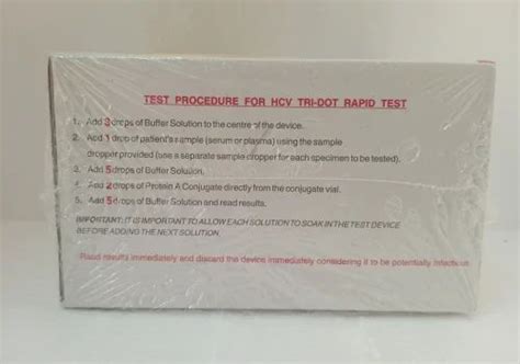 Rapid Test Kit Carbogen RPR Card Test Wholesale Trader From Pune