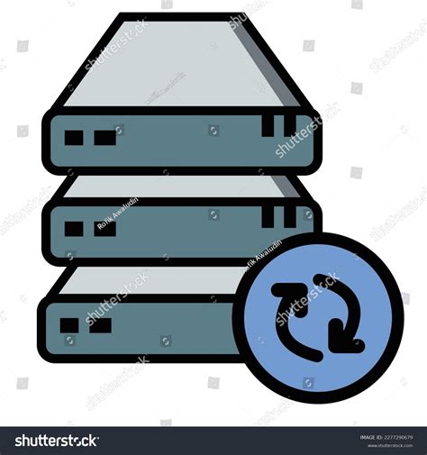 Vector Illustration Internet Network Server Icon Stock Vector Royalty Free 2277290679