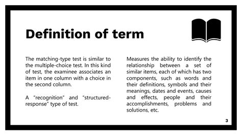 Matching Type Test Pptx