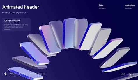 Interactive 3d Animations For Website Using Spline Design By Madxkaz
