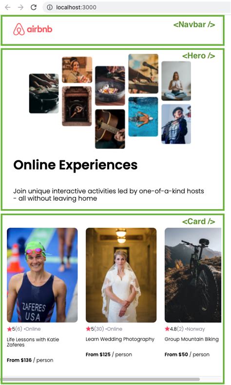 Github Lisapmunichairbnb Experience Clone Airbnb Experiences Clone App With Static And