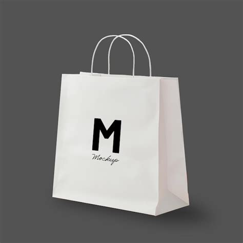 PSD макет белого мешка | Премиум AI-сгенерированный PSD
