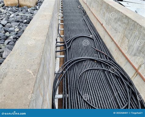 Cable Installation In Server Room Installation Of Equipment In A