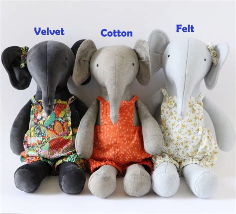 Elephant Sewing Pattern Elephant Pattern Instant Download Etsy