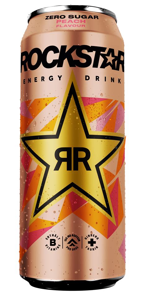 Rockstar Energy Can Rockstar Energy Drink Zero Sugar Peach 05l Bei